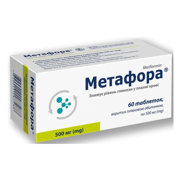 Metaphor tablets 500mg No. 60. Price, buy, description | Apteka USA ...