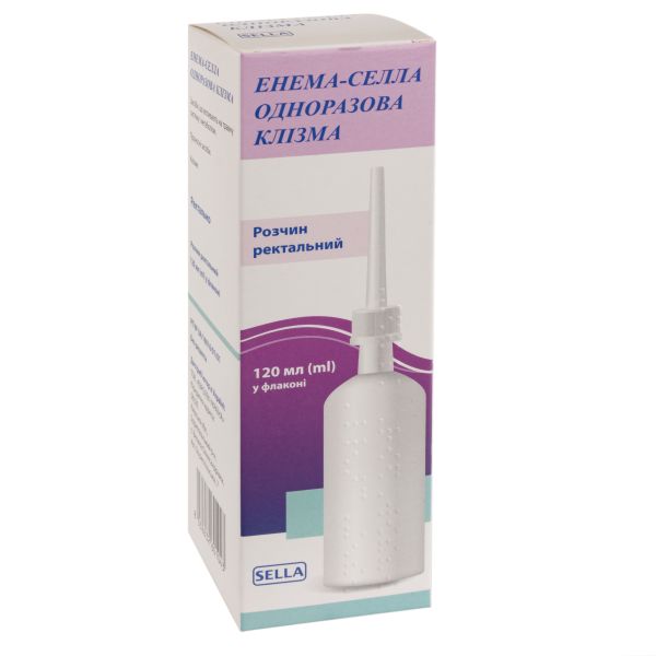 Enema-Sella disposable enema rectal solution 22 g bottle 120 ml. Price ...