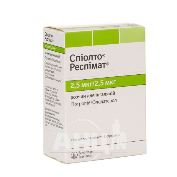 Spiolto Respimat inhalation solution 2.5 mcg/ing + 2.5 mcg/ing Respimat ...
