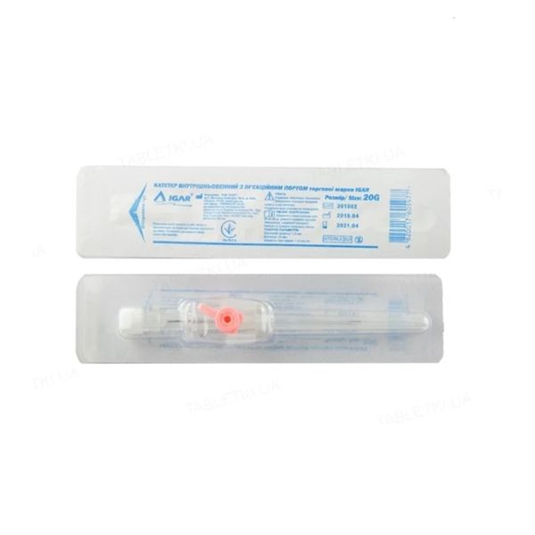 Intravenous catheter with injection port IGAR 20G. Price, buy ...
