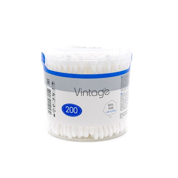 Vintage cotton buds No. 200 glass. Price, buy, description | Apteka USA ...